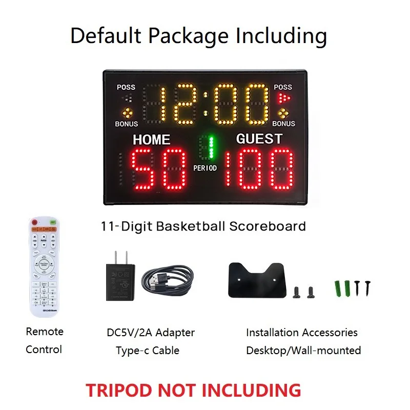 GX Portable LED Basketball Scoreboard - Professional & Versatile