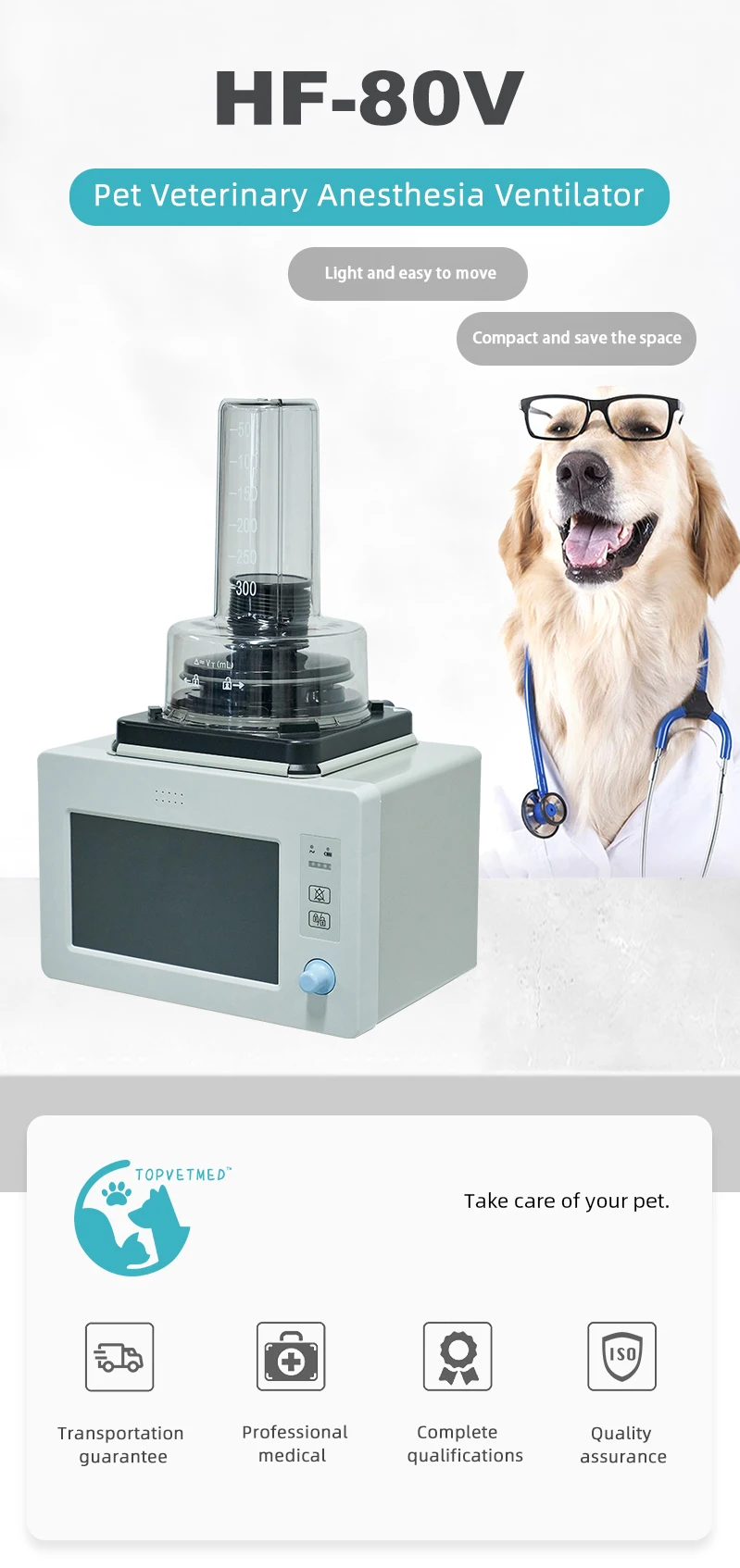 Portable Veterinary Instrument Anesthesia Machine With Ventillator For ...