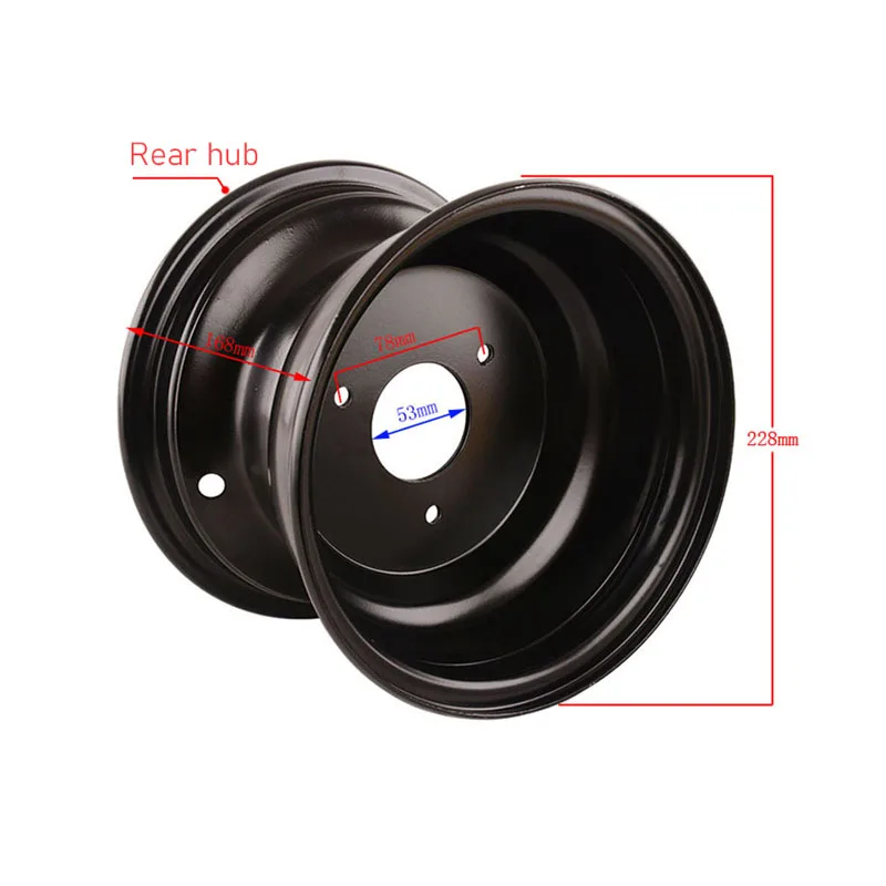 Atv 8 Inch Front/rear 4 Holes Wheel Hub Rim For 110cc-250cc Utv Buggy ...
