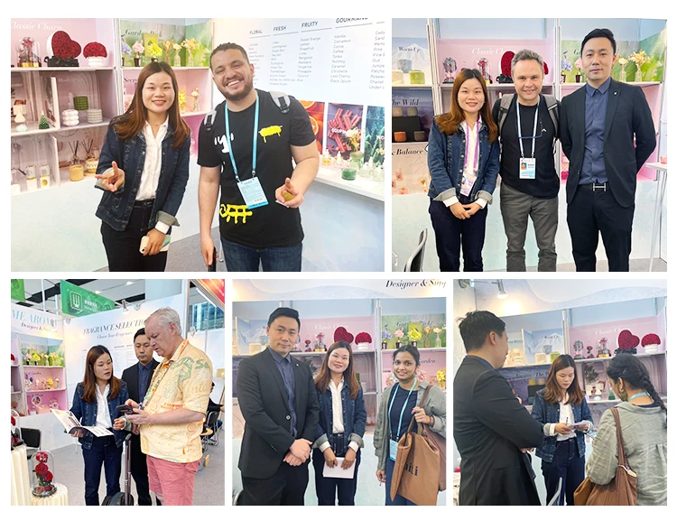 DGC Luxury Hotel Decoration Custom Flameless Perfume Fragrance Glass ...