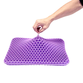 Office & Car Tpe Gel Seat Cushion Double Thick Orthopedic Cooling Seat ...