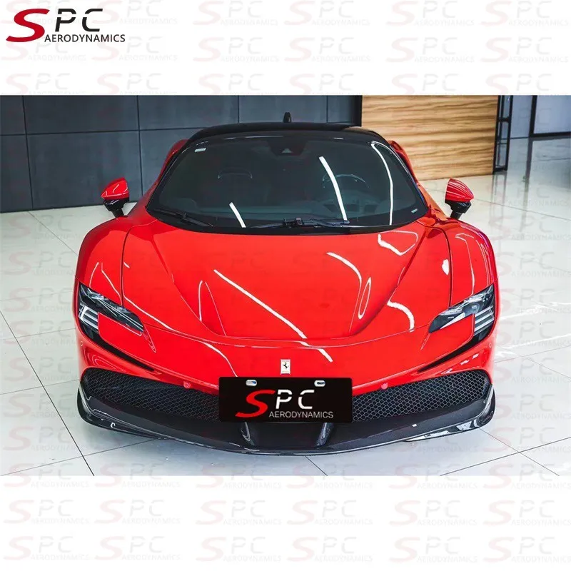 SPC SF90 Dry Carbon Fiber Aerokit for Ferrari SF90 OEM Carbon Fiber Lip ...
