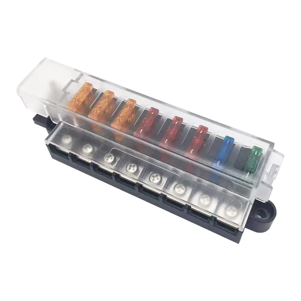 8 Positive Fuse Block Automotive Boat Marine 8 Way Blade Fuse Box 12 ...