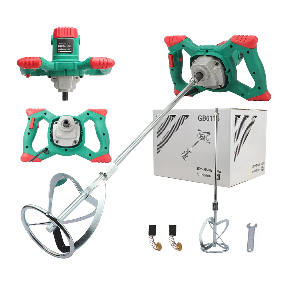 2400W Electric Paddle Mixer for Concrete & Plaster Stirring