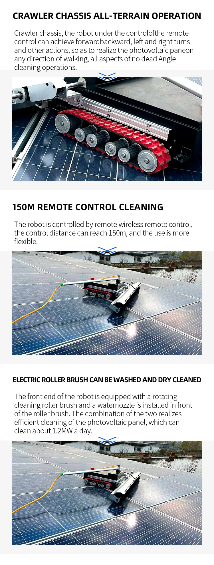 Photovoltaic Cleaning Robot Equipment That Can Efficiently Clean Solar ...