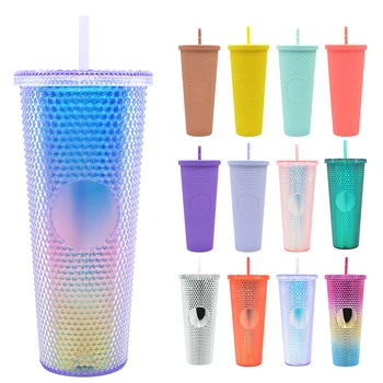 Simple Modern Plastic Studded 24oz Tumblers Reusable Coffee Plastic ...