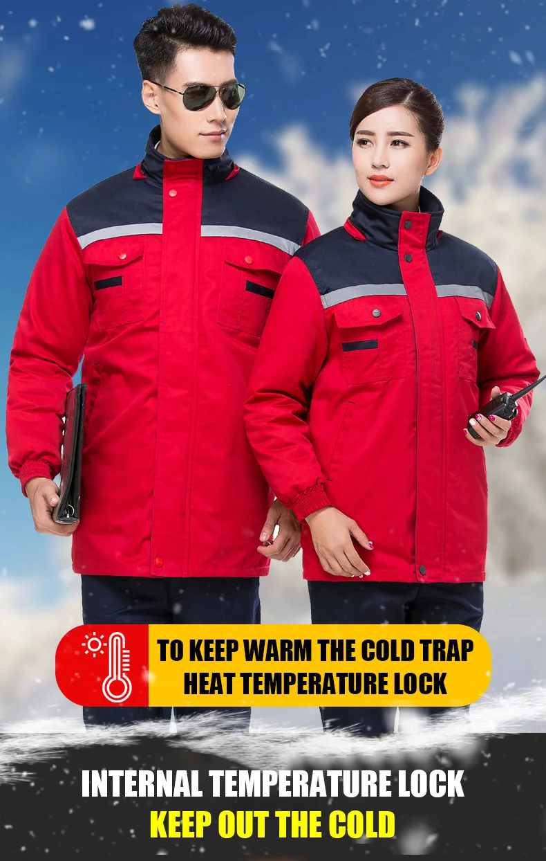 Winter Thick Working Uniforms for Engineering & Gas Stations