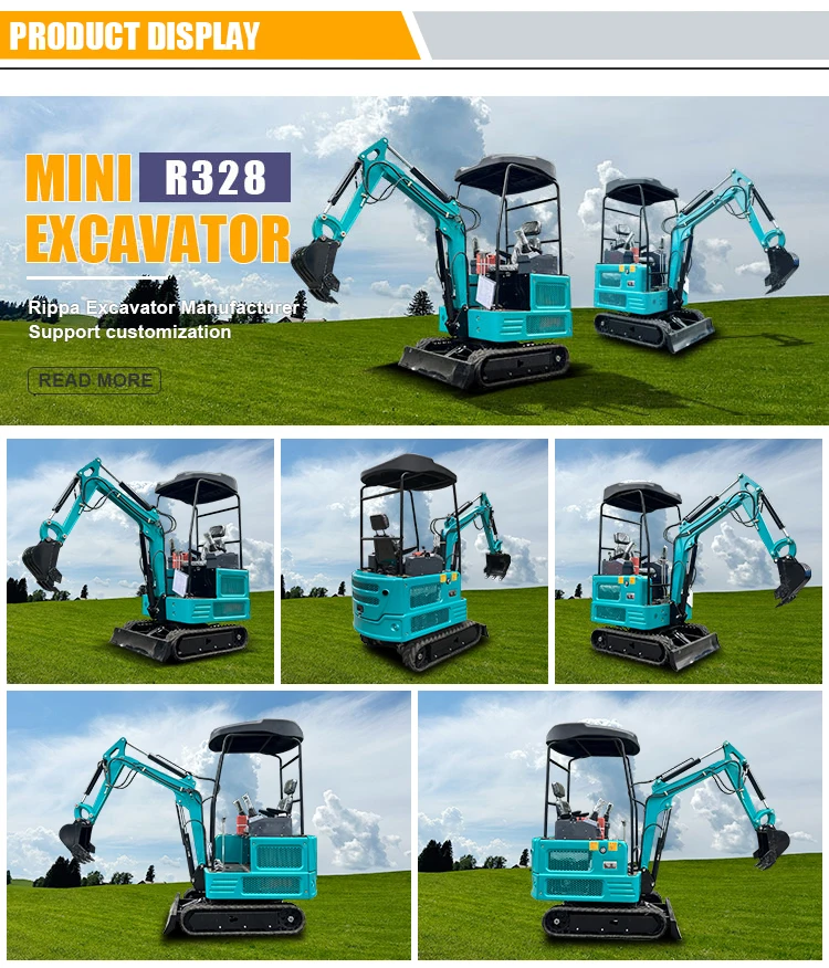 Rippa R328 Green Digger Diesel Engine Dig Excavator Diesel Engine Earth ...