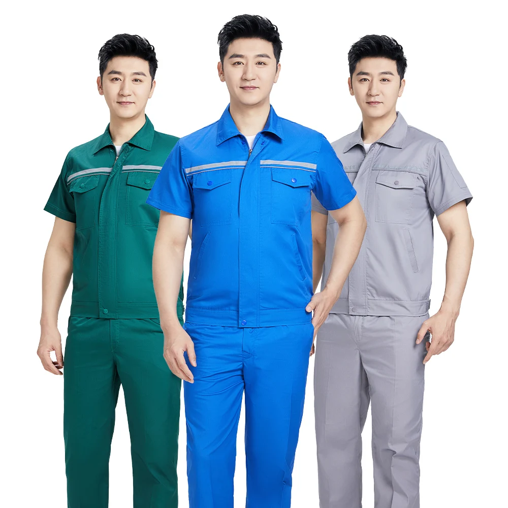 Work Clothes Men Reflective Construction Uniforms Workwewar Fabric Suit ...