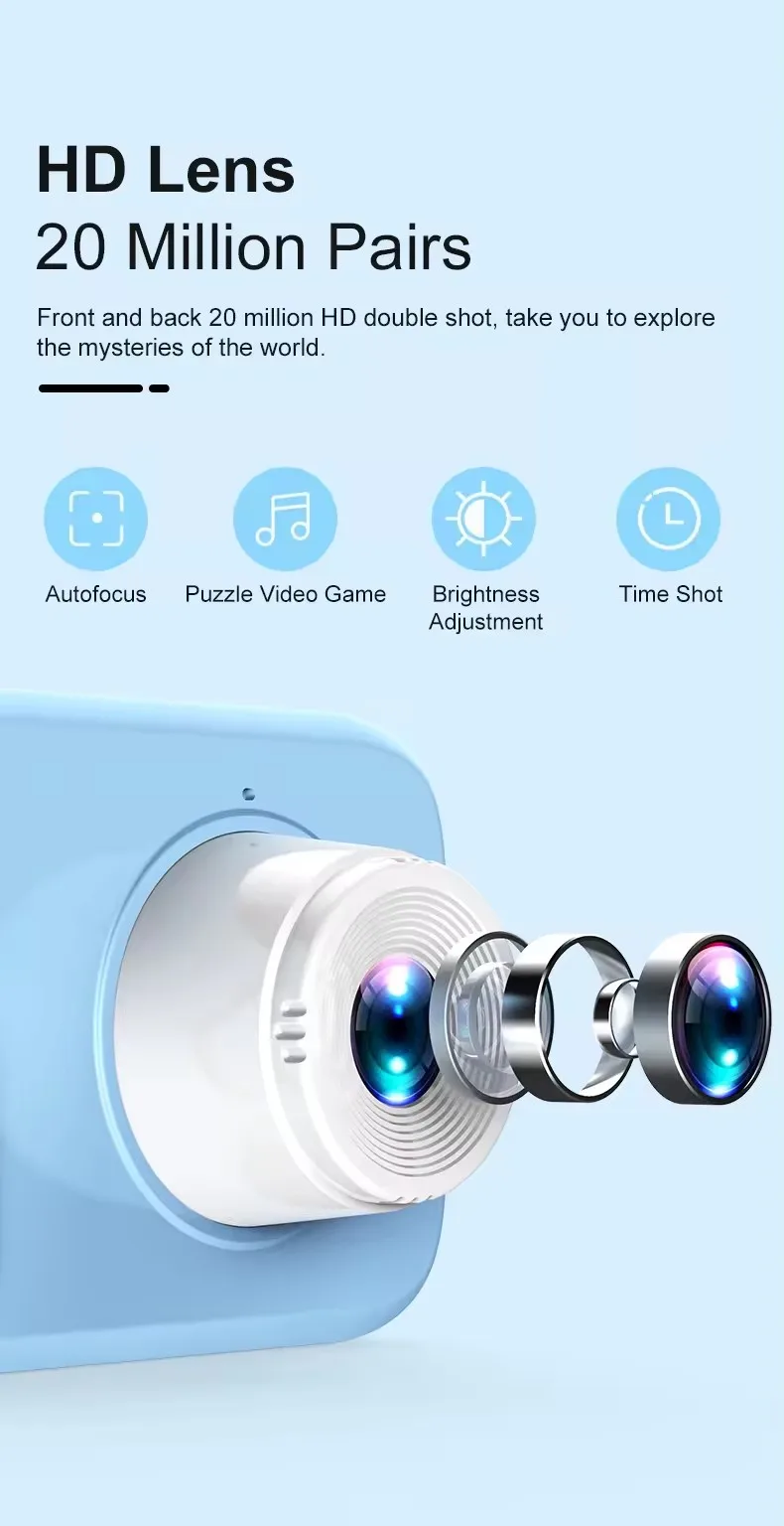 X900 Kids' Cameras Photograph 2.0" Lcd Tf Card Support 32gb Straps ...