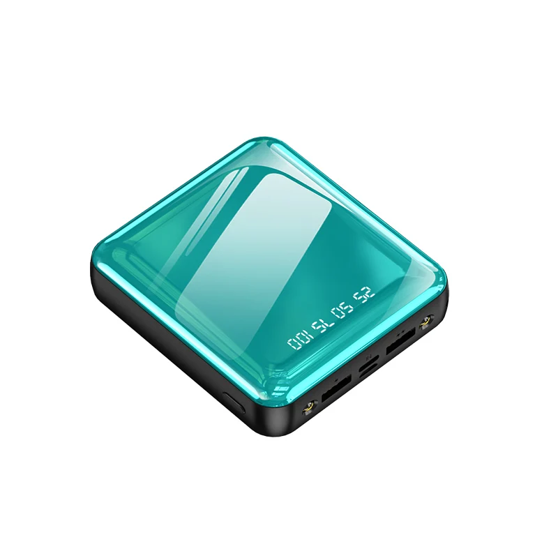 5000mAh 10000mAh 20000mAh Square Power Banks Built in Cable Power Bank ...