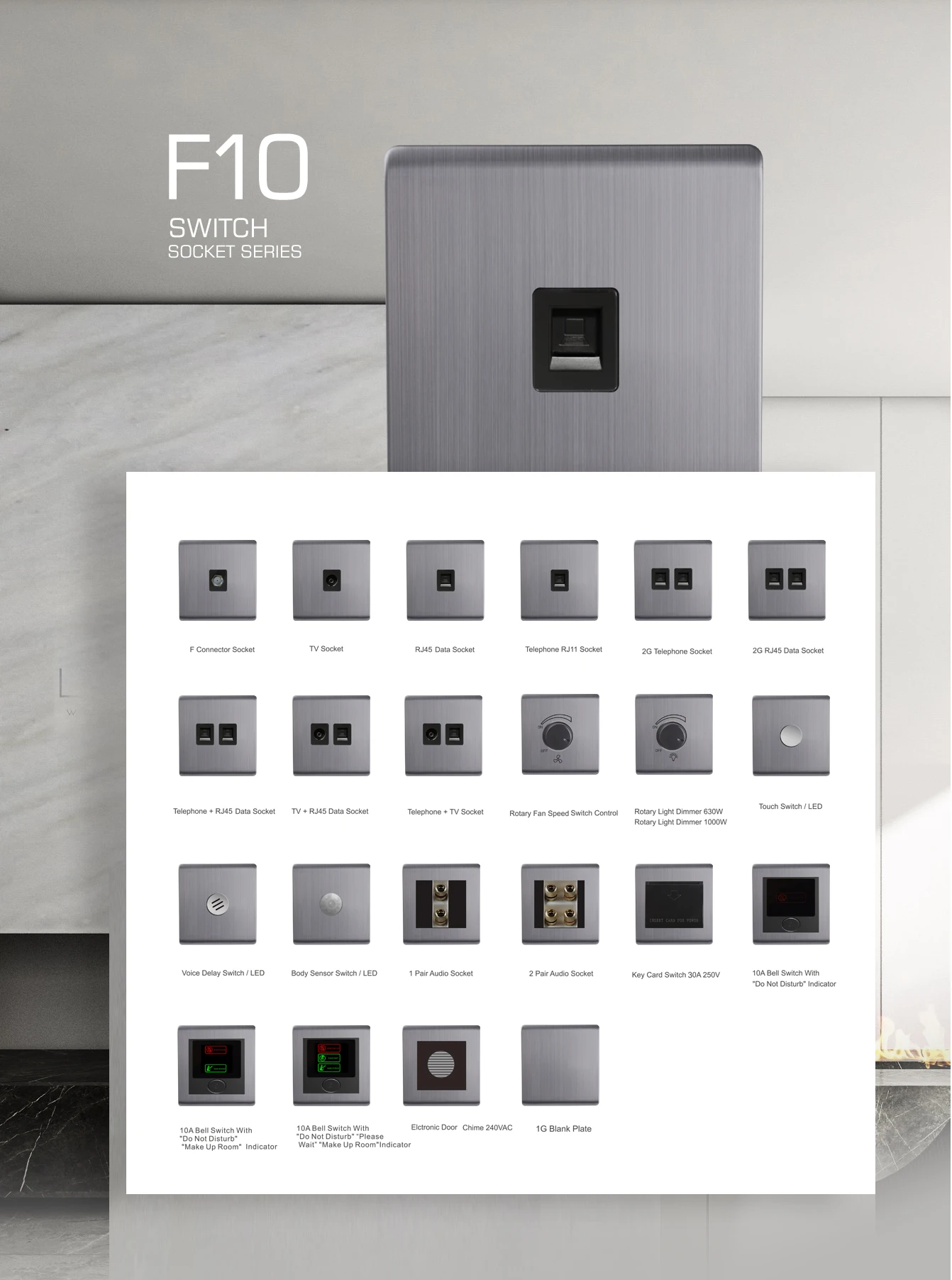 13A Two and Three Pin Light Switch Socket Wall Switch Universal Socket ...