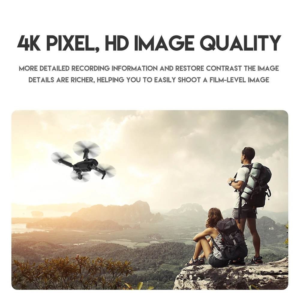 E88 Pro Drone Wifi Fpv Drones Wide Angle Hd 4k Camera Height Hold Rc Foldable Quadcopter Gift ...
