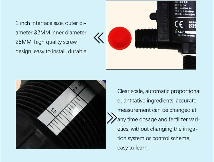 Water Driven Dosing Chemical Fertilizer Injector Doser Automatic ...