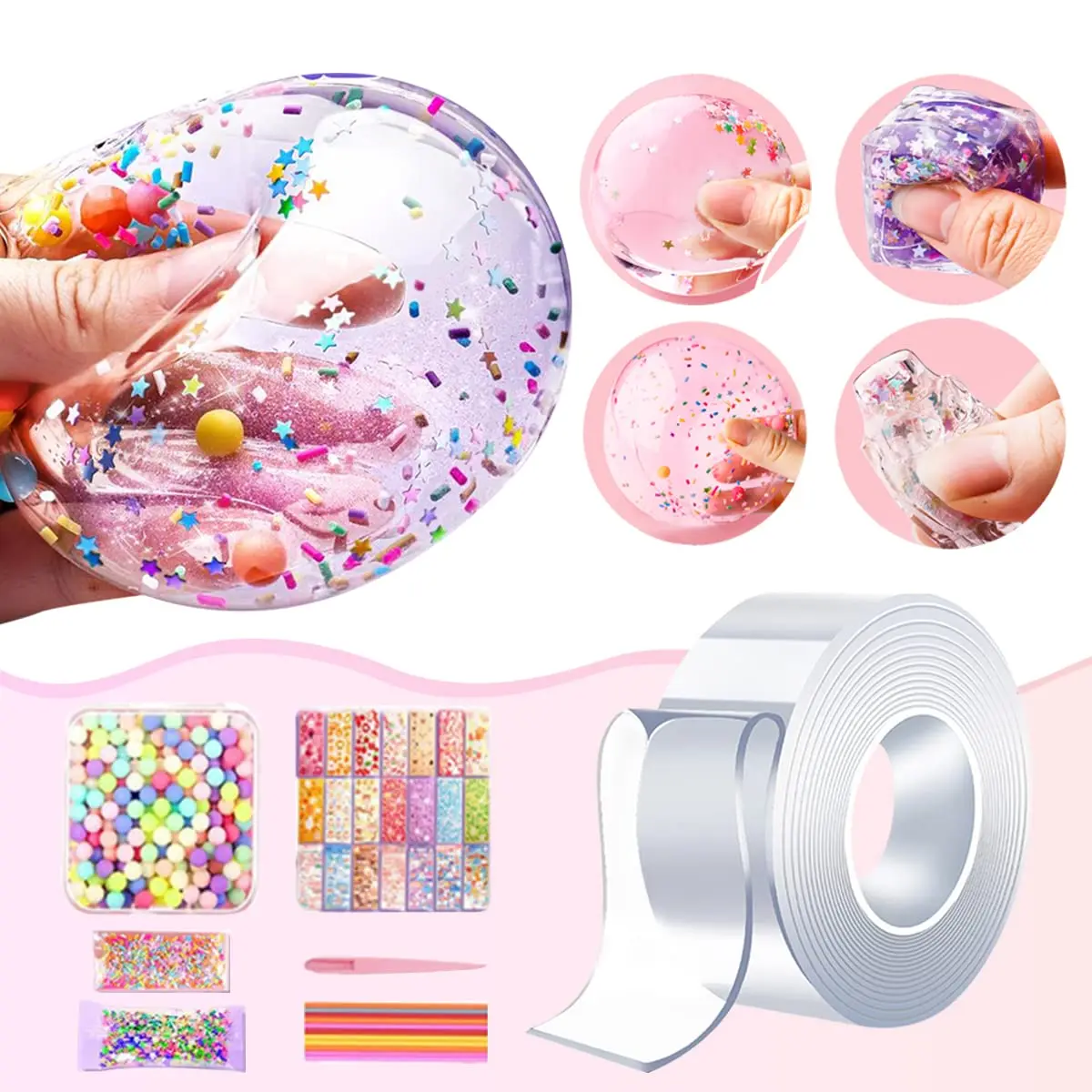Double Adhesive Nano Tape Bubble Kit Balloons Tape Diy Craft Nano Tape ...