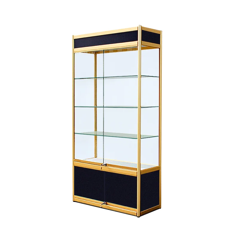 Customizable Transparent Glass Cabinet Jewelry Sample Display Showcase ...