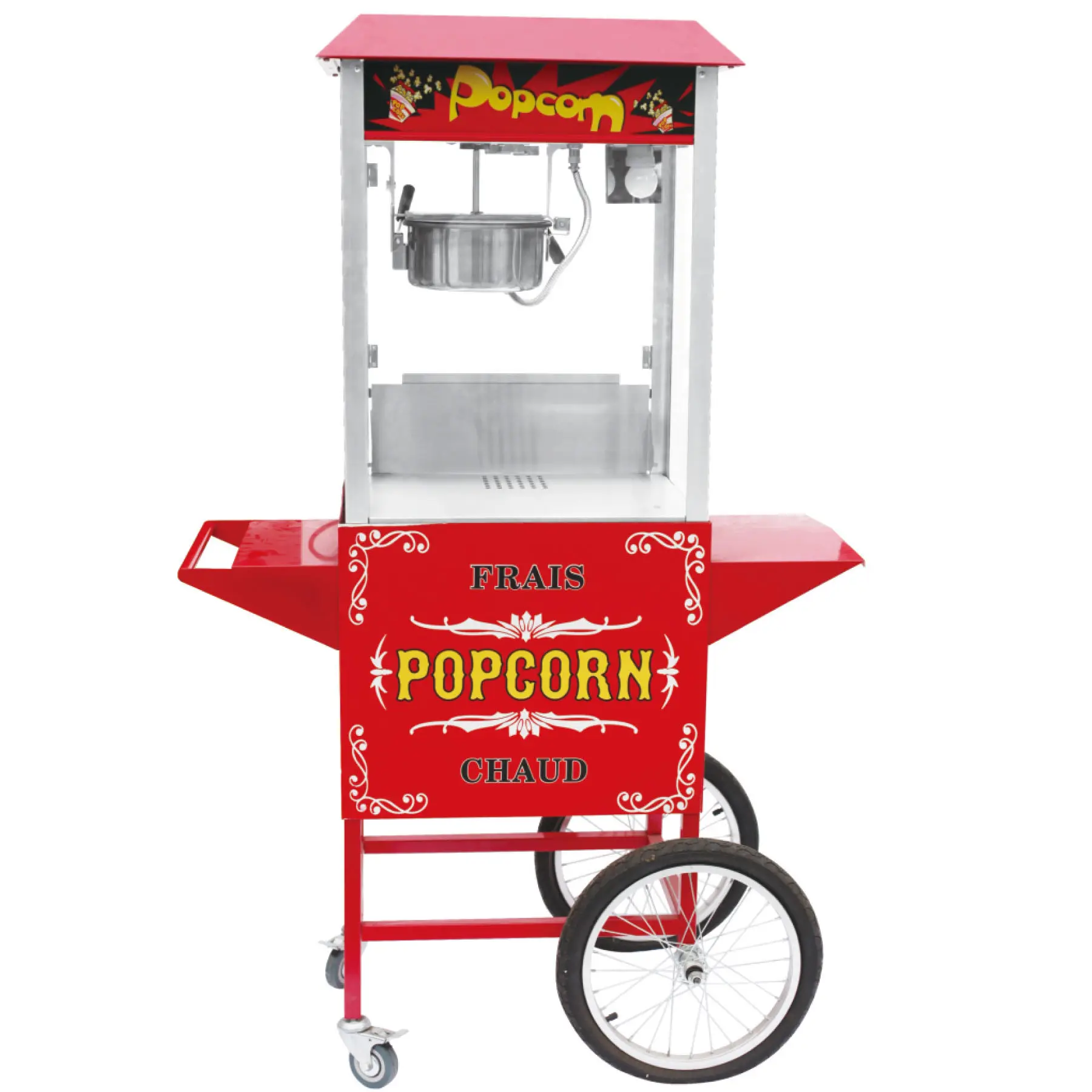 Commercial Cycle Popcorn Coating Machine With Wheels Electric Pop Corn ...