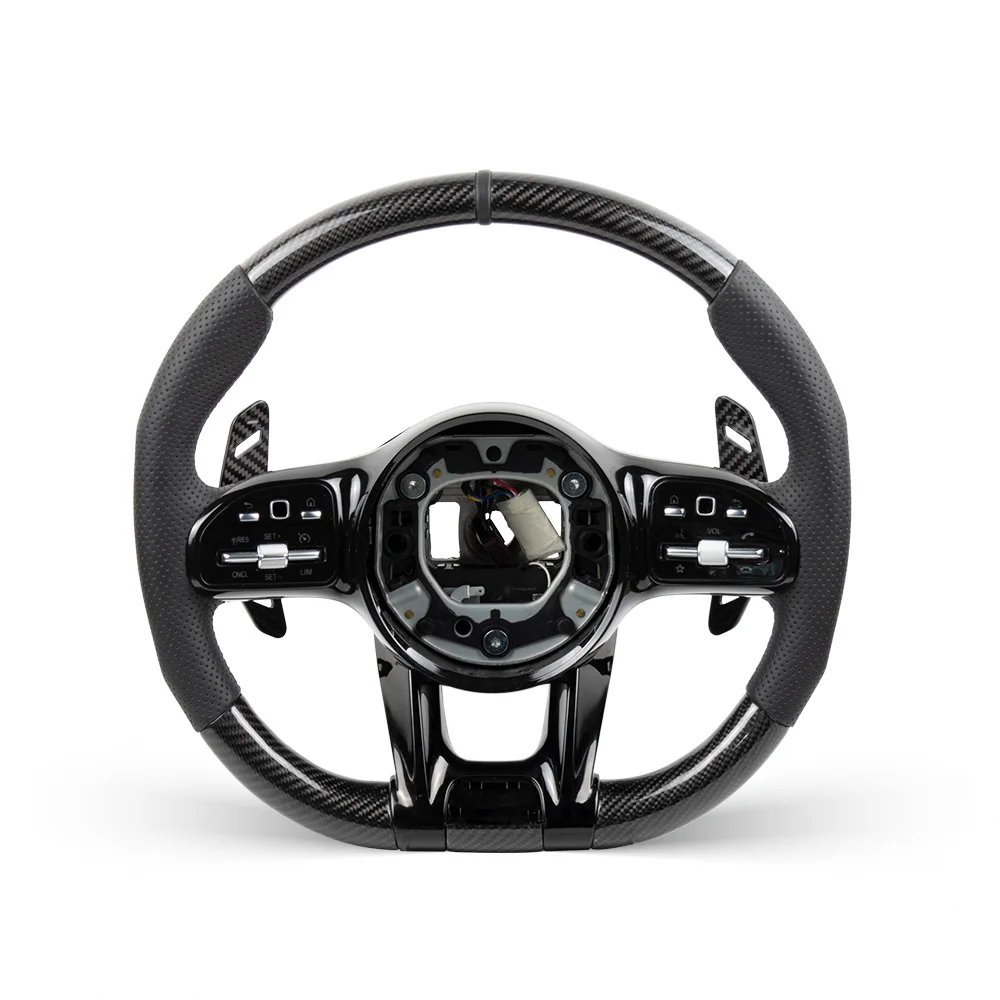 Custom Carbon Steering Wheel For Mercedes Benz W205 C63 808 E43 C300 ...