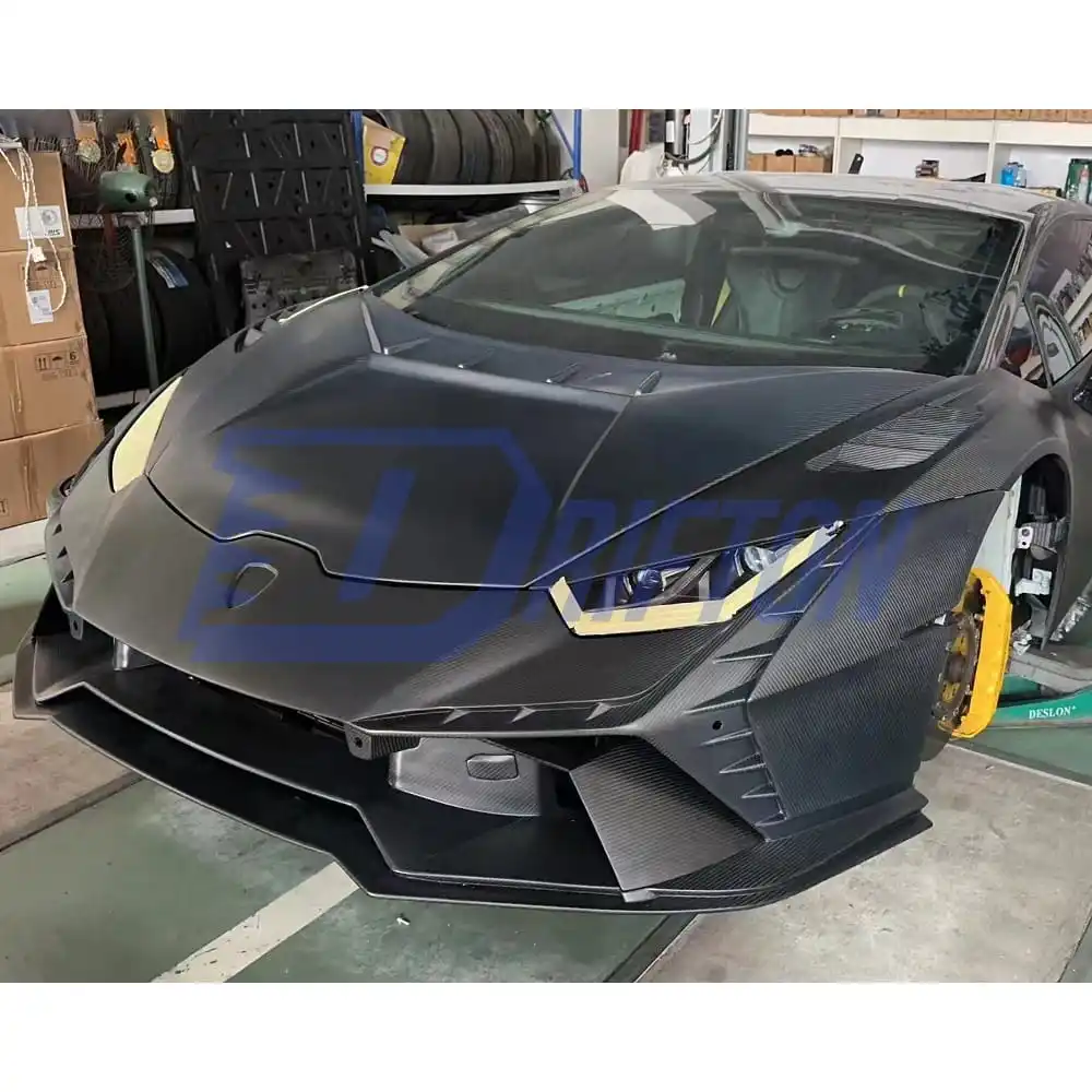 Tecnica Style Rear Bumper For Lamborghini Huracan Evo Dry Carbon Fiber ...