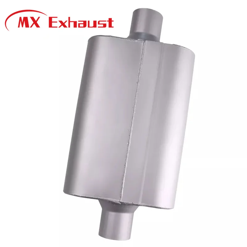 Car Exhaust System Aluminized Oval Exhaust Muffleruniversal Stainless ...
