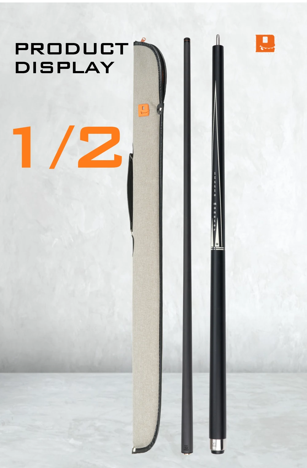 Little Monster Carbon Cue 12.4mm Tip 147cm Length Carbon Fiber Shaft 1/ ...