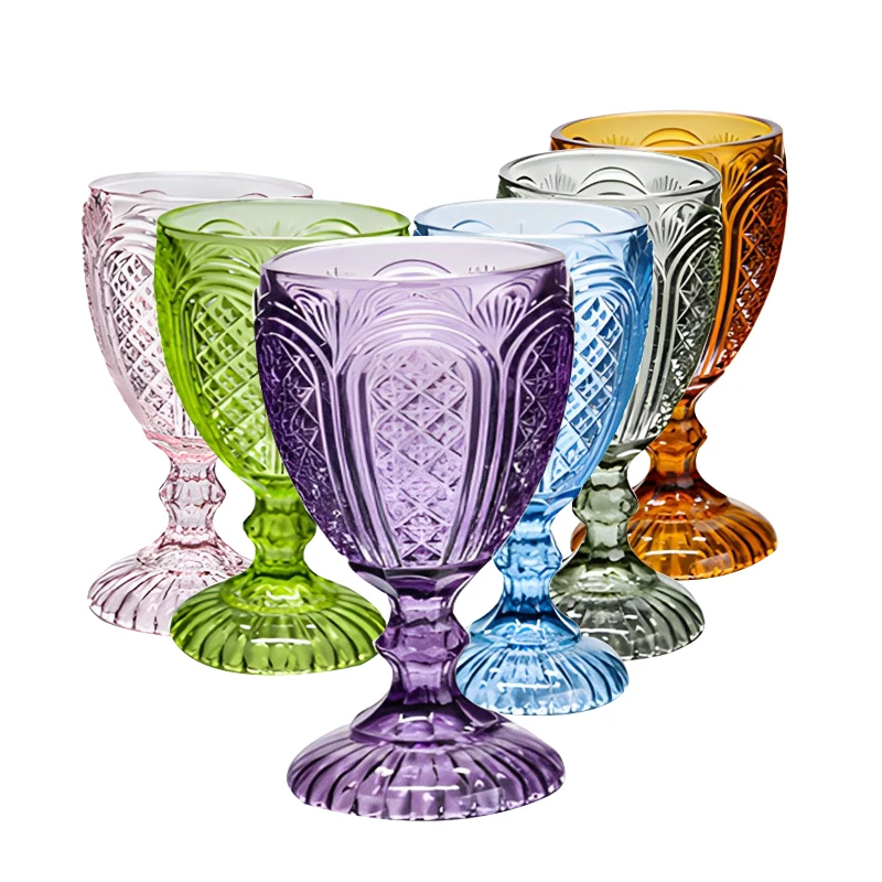 Blue Green Pink Purple Transparent Multi Colored Vintage Glassware ...