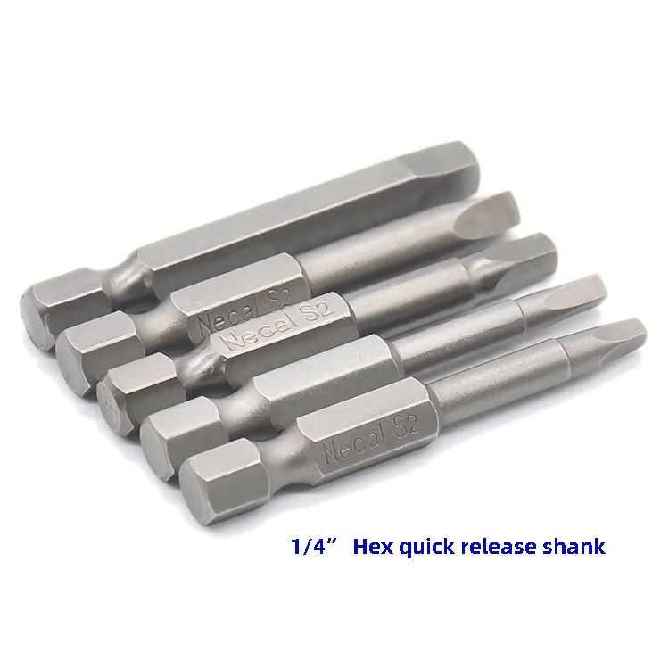 50 MM Square S2 Material Screwdriver Bits - Durable & Versatile