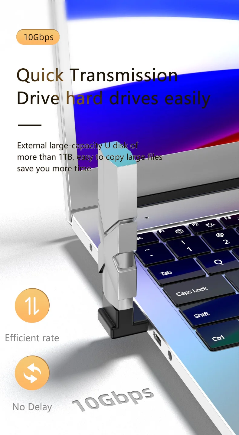 Otg Usb Type C Female Connector To Usb 3.0 Type A Male Angle Charge ...