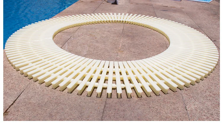 Swimming Pool Gutter Grating Overflow Slip-resistant Grilles Plastic ...