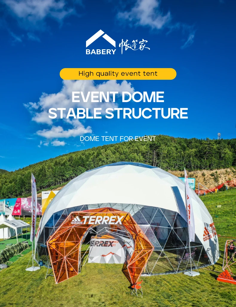 Babery Luxury Outdoor Glamping Geodesic Dome Ball Tent Transparent PVC ...