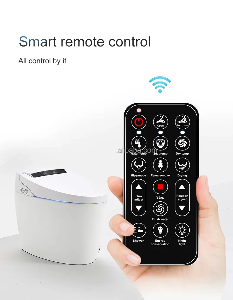 Smart Toilet - Auto Sensor Flush Open Electric Bathroom