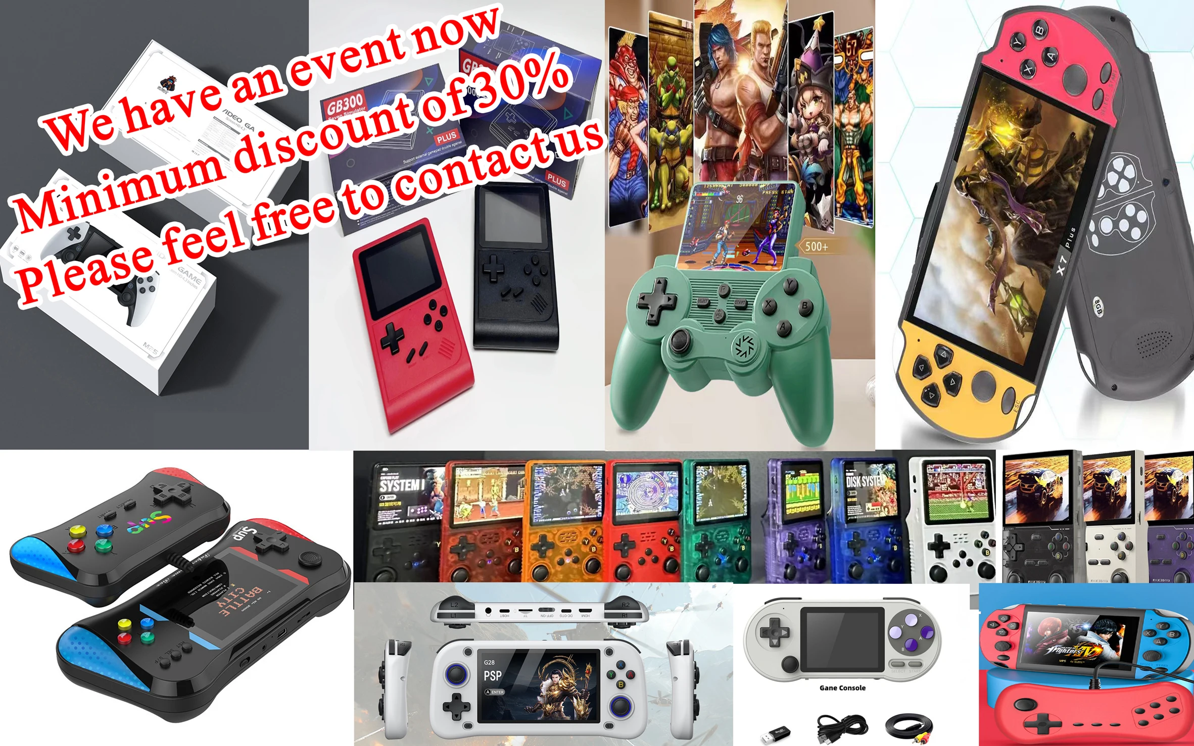 2025 Advanced X7 Handheld Game Console High FPS Portable Gaming System ...