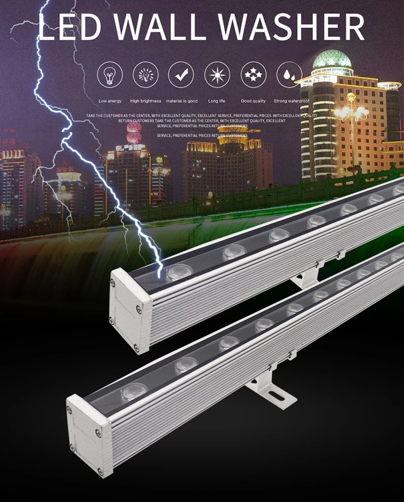 24w Linear Type Outdoor Led Wall Washer Light Bar For Landscape ...