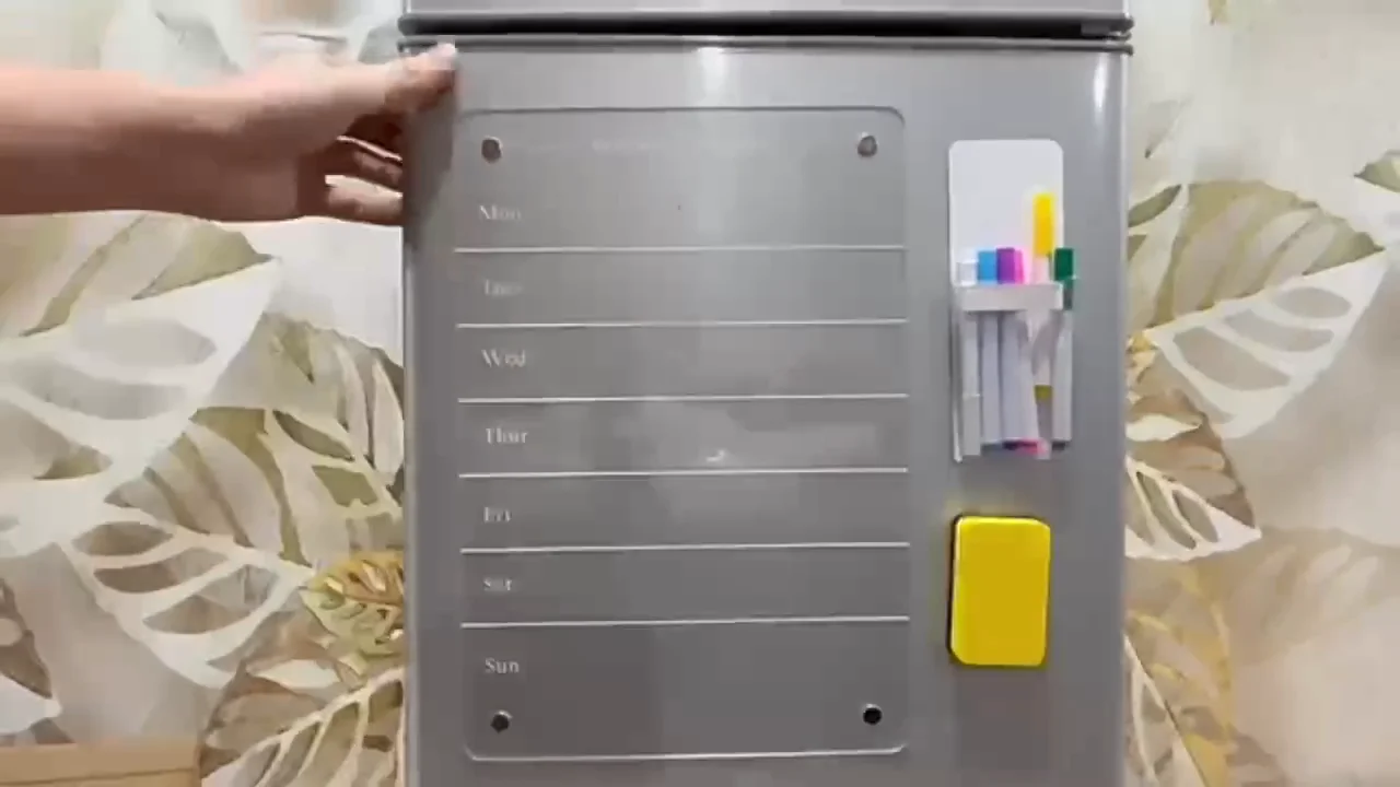 Customized Reusable Planning Whiteboard Dry Erase Clear Weekly Meal ...