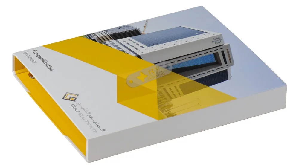 Customized 3 Flap Paper Cardboard File Folder Documents Holder Ring ...