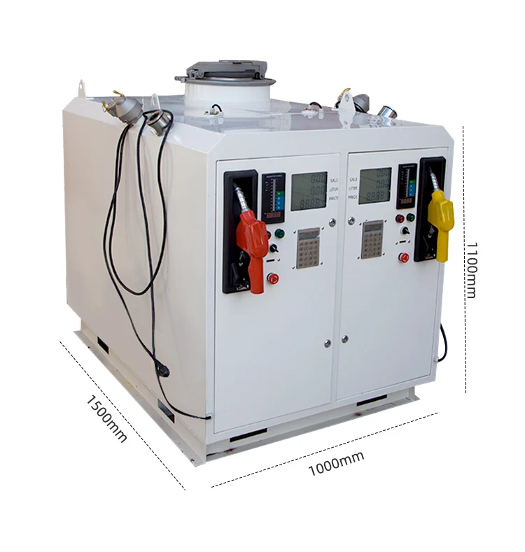 Mini Horizontal Containerized Fuel Dispenser Portable Fuel Tank ...