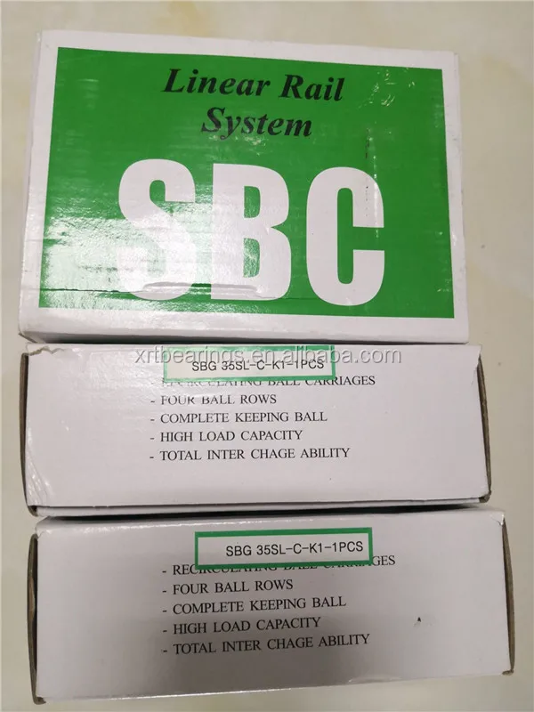 SBC Linear Guide Rail Block SBG35SL-C-K1 - High Rigidity