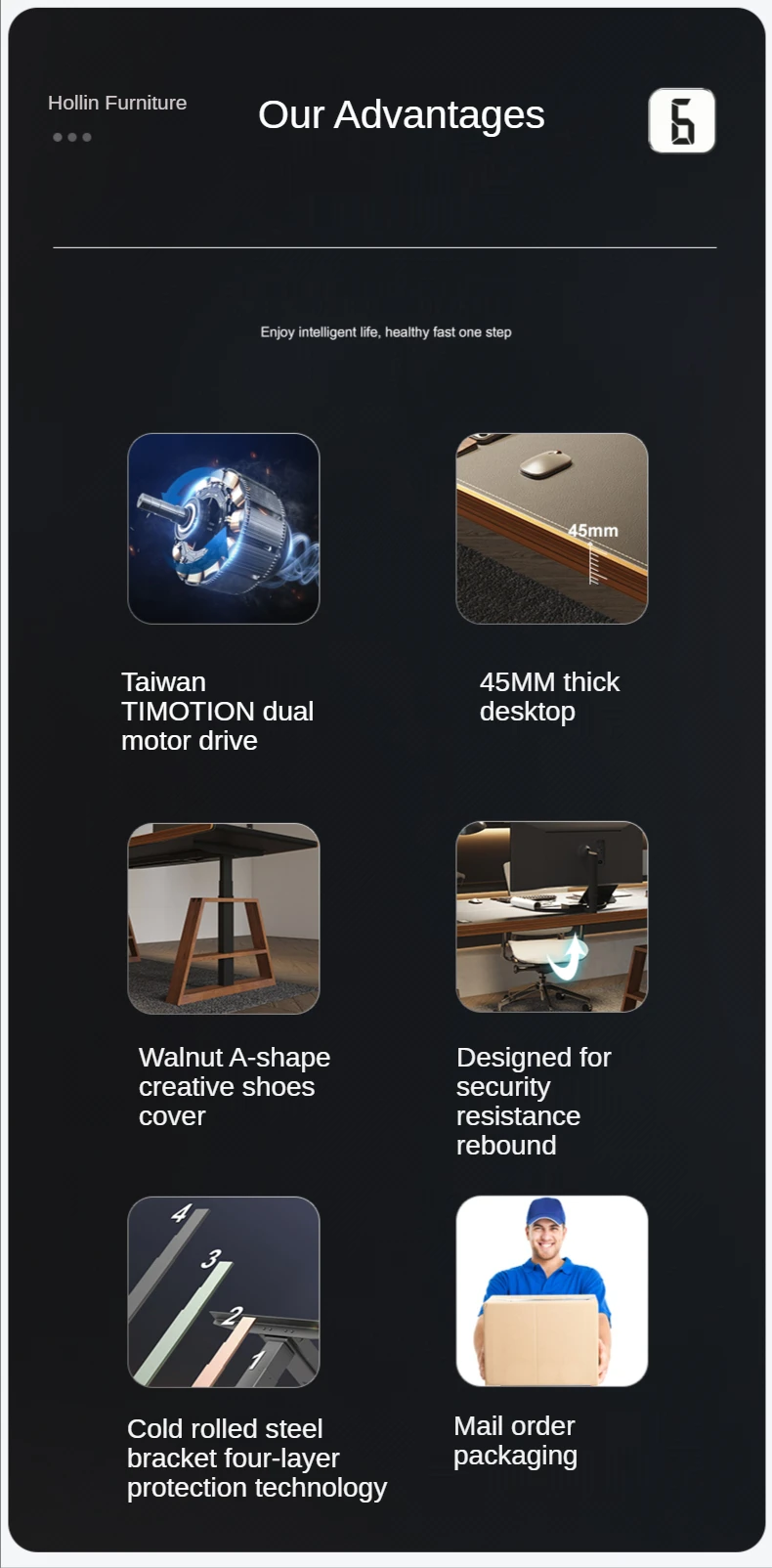 Office Lifting Desk Motorized Raisable Wooden A-shape Designer Sit To ...