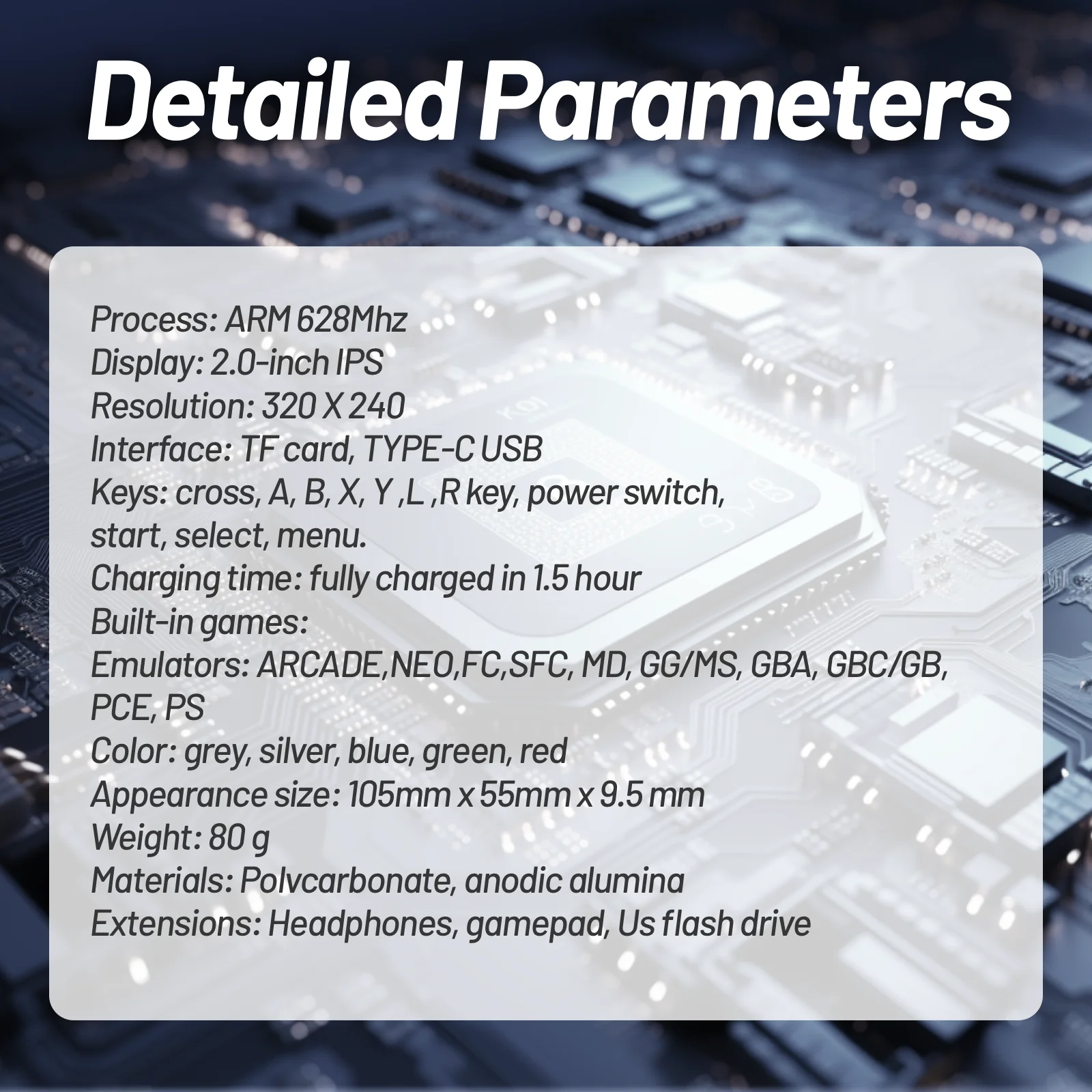 Red Trimui Model S 2.0inch Screen Slightly Retro Video Game Console 10 ...