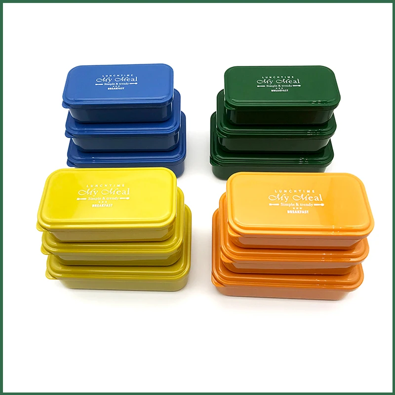 Stackable Silicone Lunch Boxes 3 Compartment Kids Lunch Box Set ...
