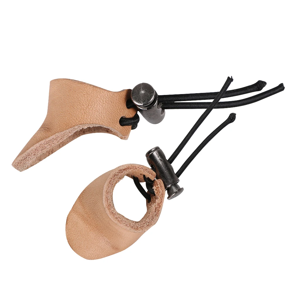 Adjustable Handmade Leather Thumb Ring Finger Protector Ha05066 - Buy ...