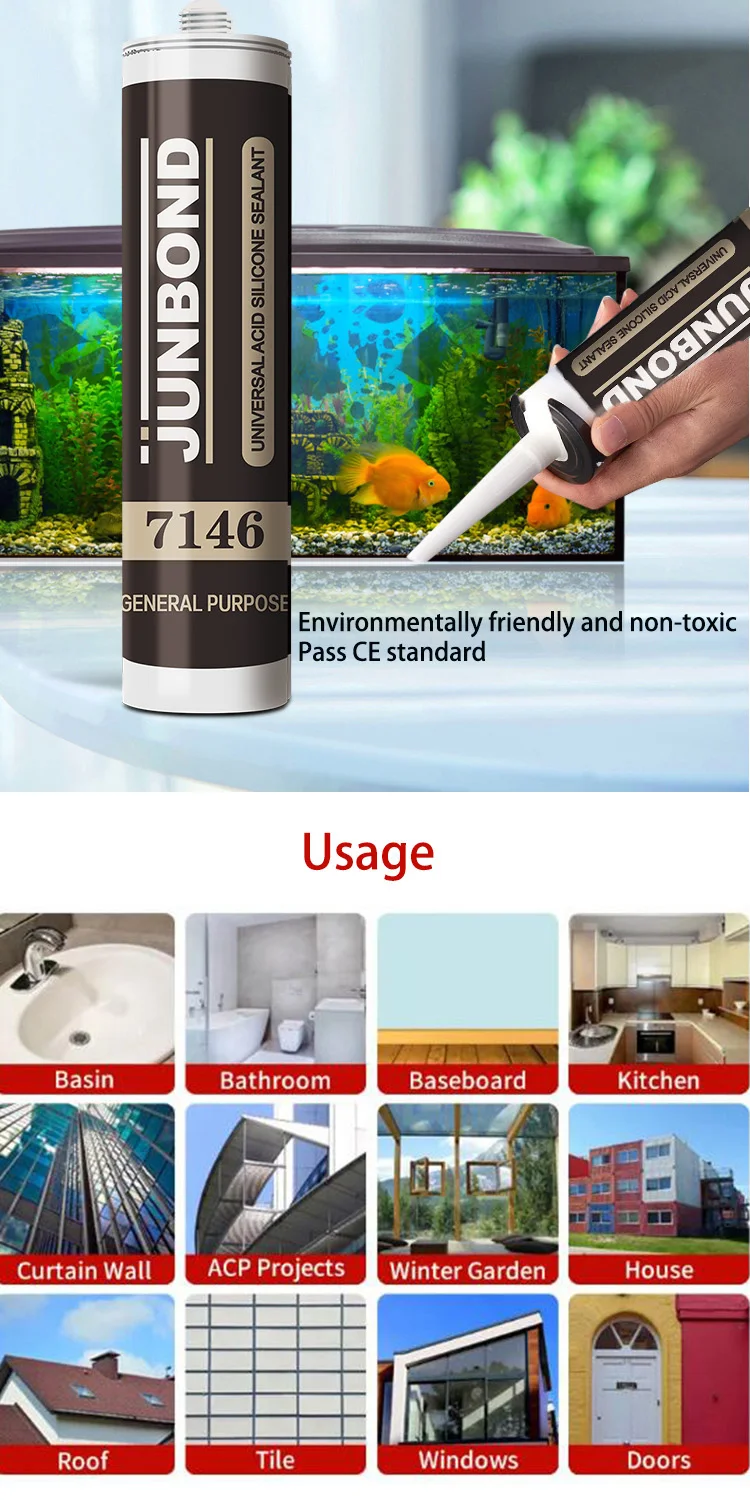 Advanced Acetic Aquarium Silicon, Adhesive Glue, Quick Drying Acetoxy Acid Silicone Sealant ...