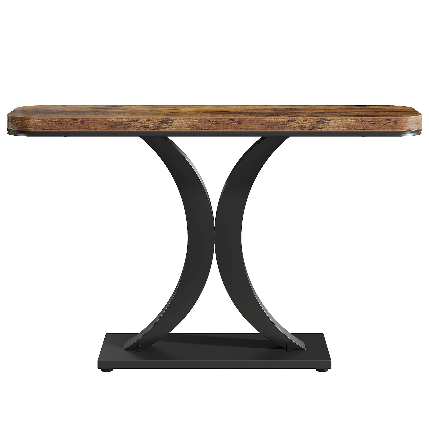 Supply Tribesigns 40 inch Industrial Console Table Narrow Geometric ...