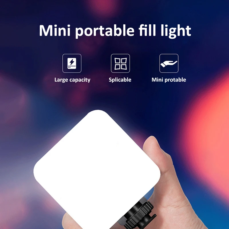 Portable Light 3 Brightness Level Mini Rechargeable Led Light Selfie ...