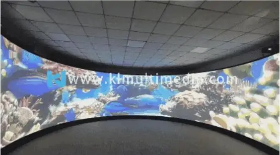 3d Interactive Wall With Curved Projection Screen For Arc Wall ...