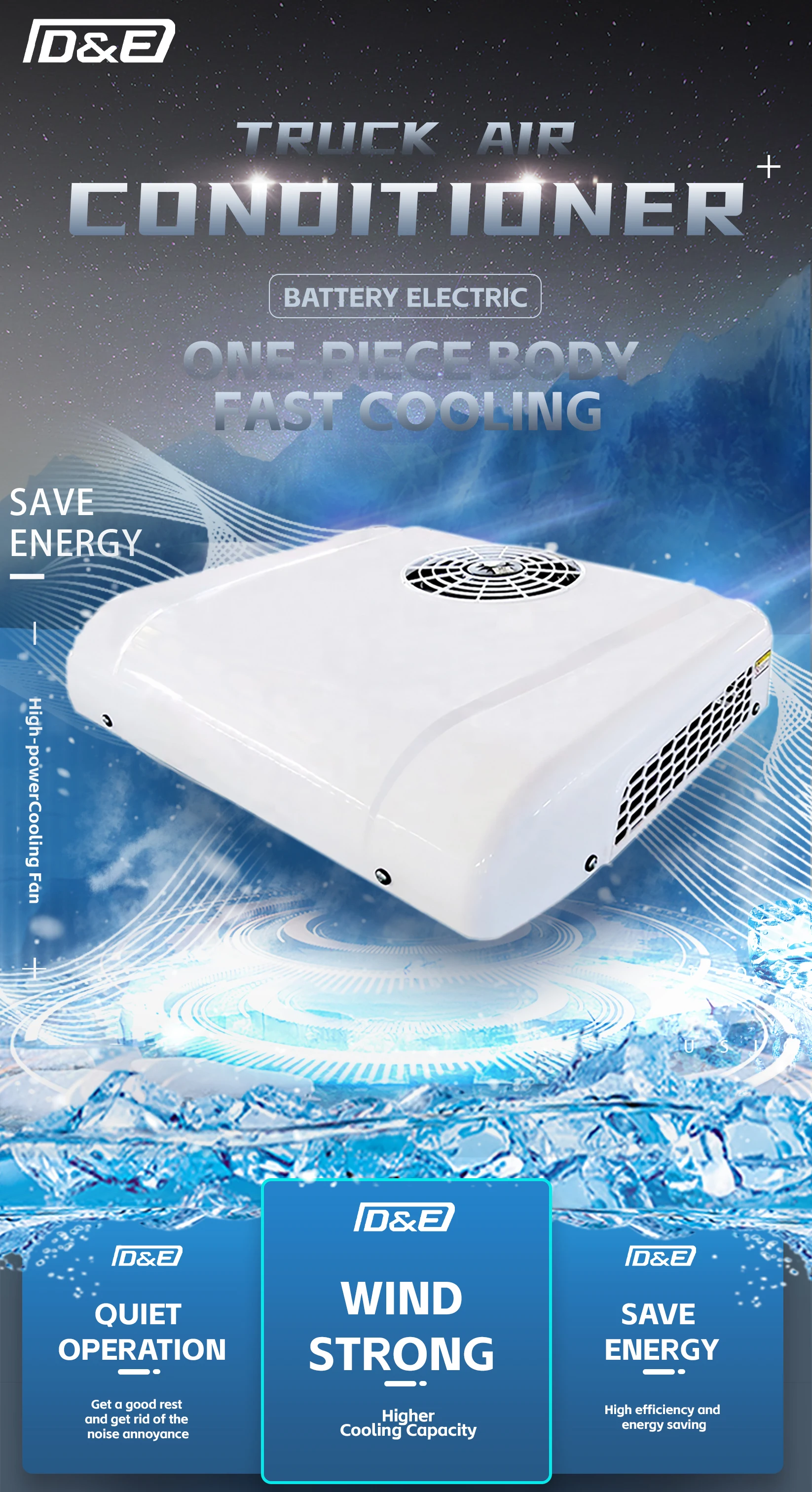 12 Volt Rooftop Air Conditioning Dc 12v 24v Electric Parking Air ...