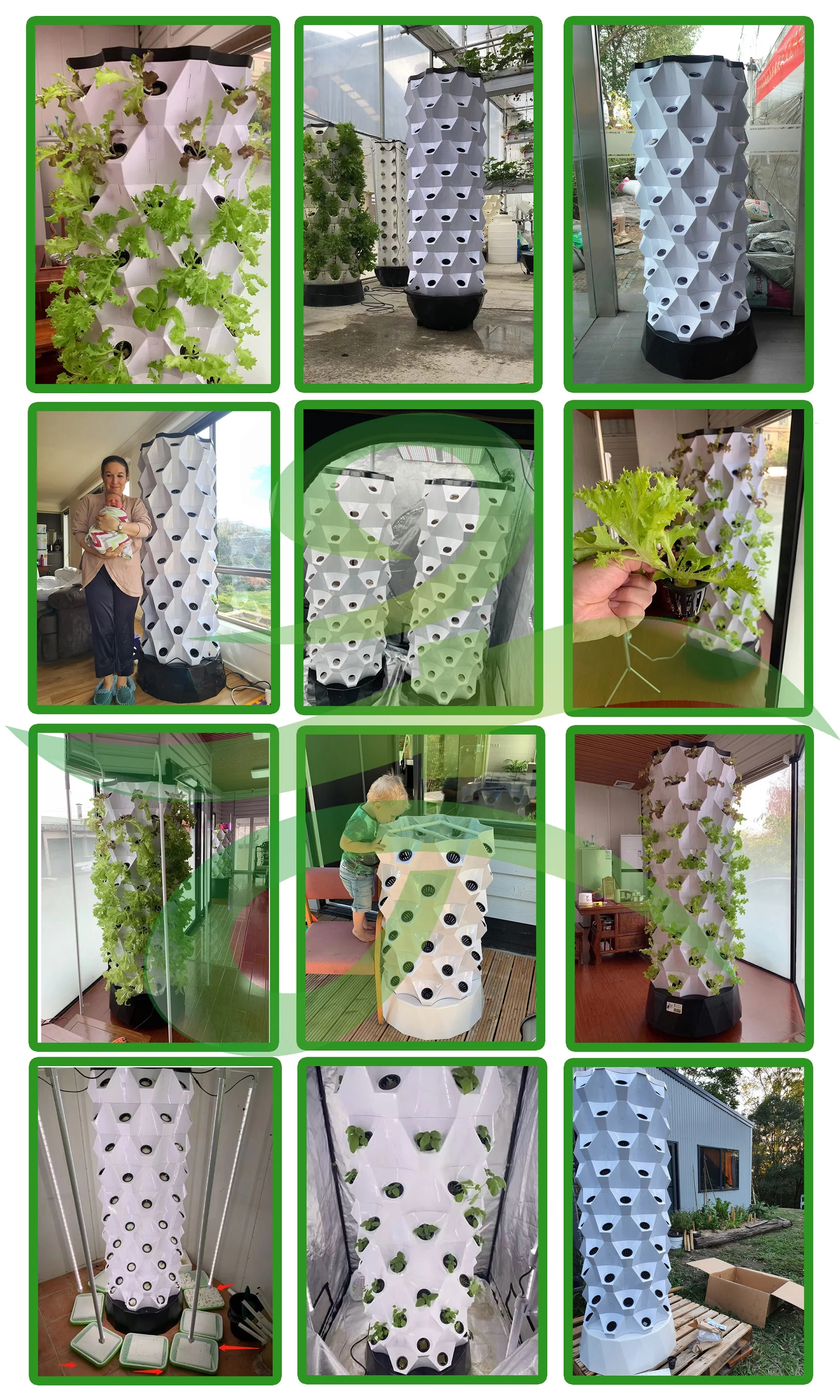 Agricultural Greenhouses Vertical Farming Aeroponics System Hydroponic ...