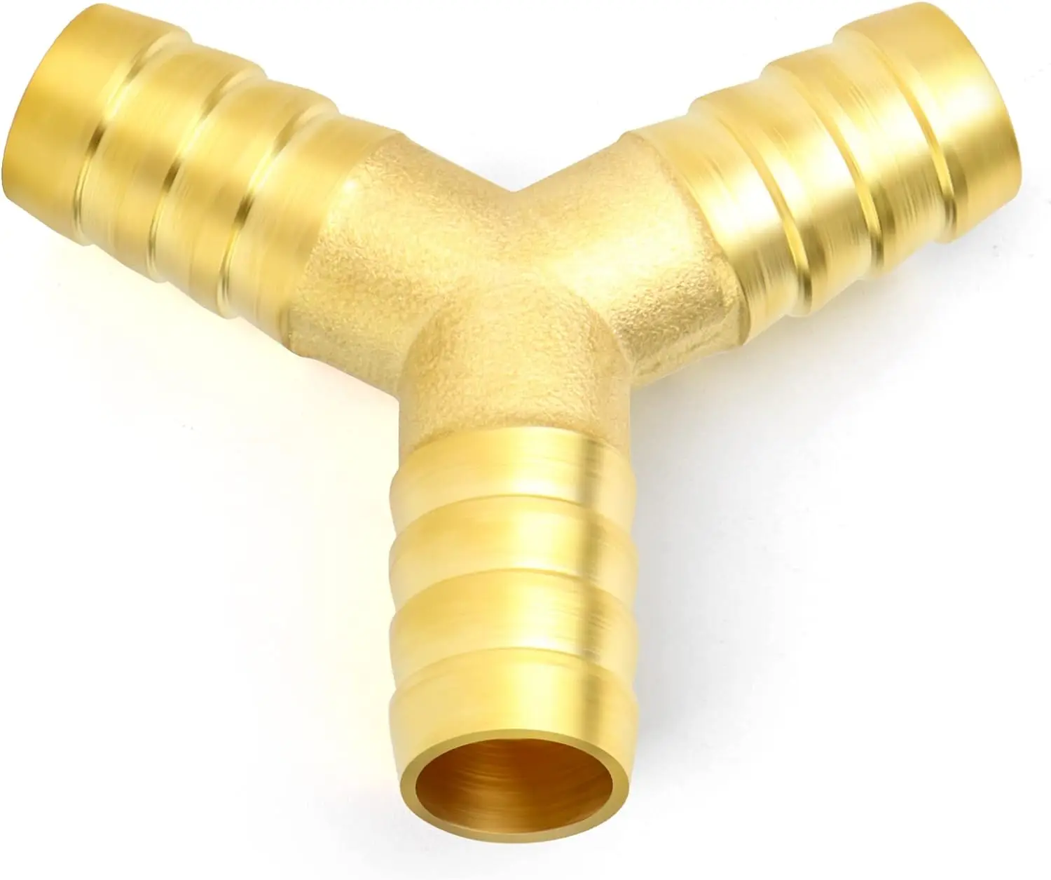 Brass Hose Barb,3-way Y-shaped Hose Fitting Intersection/lquid/fuel/air ...