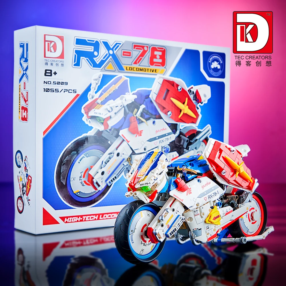 Technical Famous Racing Motorcycle Car Model Rx-78 Dk5009 Diy Assembly ...