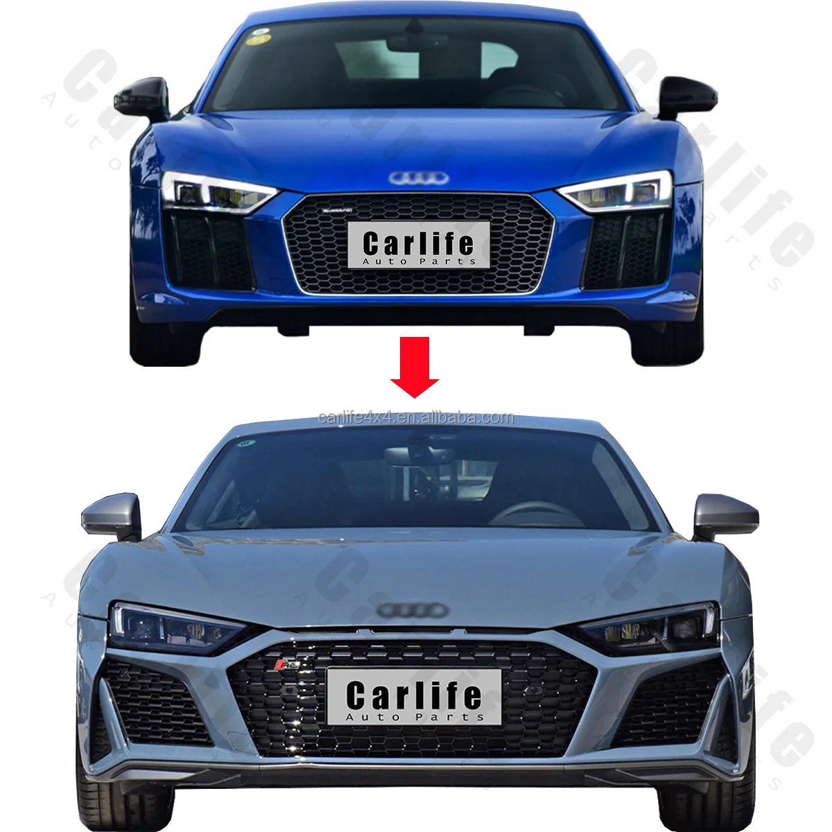 2021 R8 Style Facelift Body Kit for Audi R8 2016-2018
